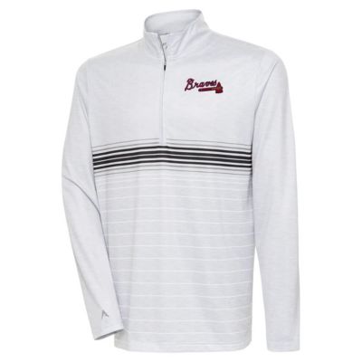 Antigua MLB Atlanta Braves Bullseye Quarter-Zip Pullover Top | belk