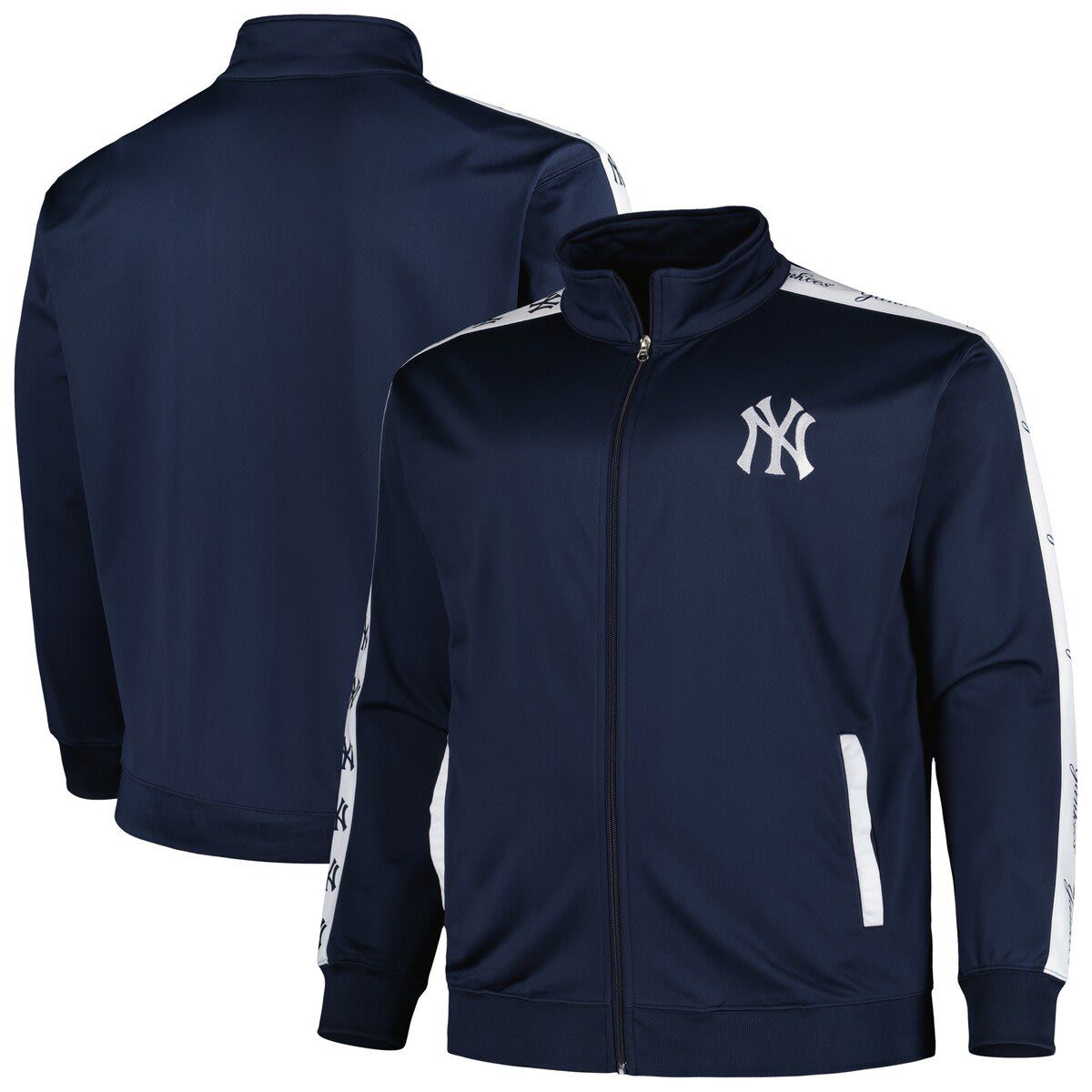 Profile MLB New York Yankees Big & Tall Tricot Track Full-Zip Jacket | Belk