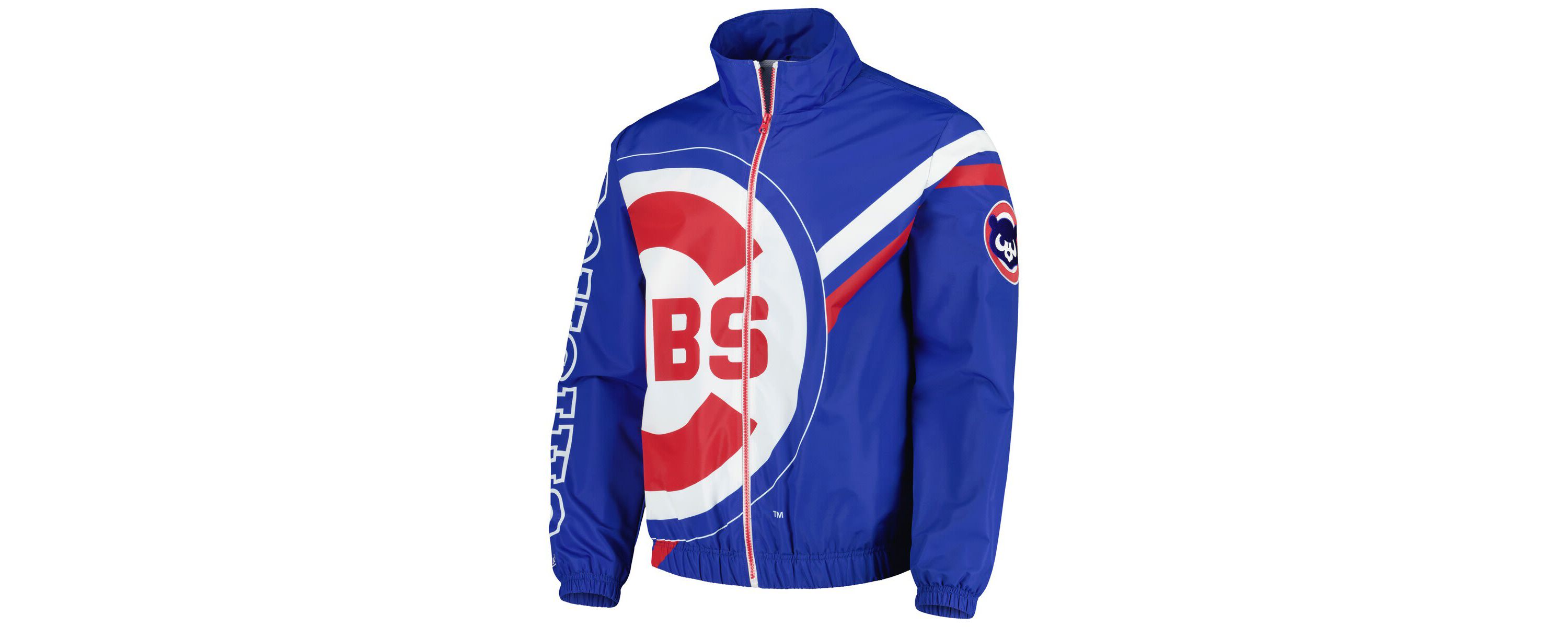 Mitchell & Ness MLB Chicago Cubs Exploded Logo Warm Up Full-Zip Jacket ...