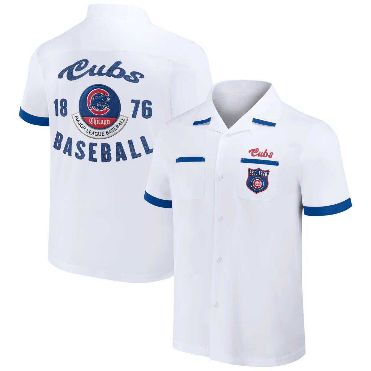 Darius Rucker Collection by Fanatics MLB Chicago Cubs Bowling Button-Up ...