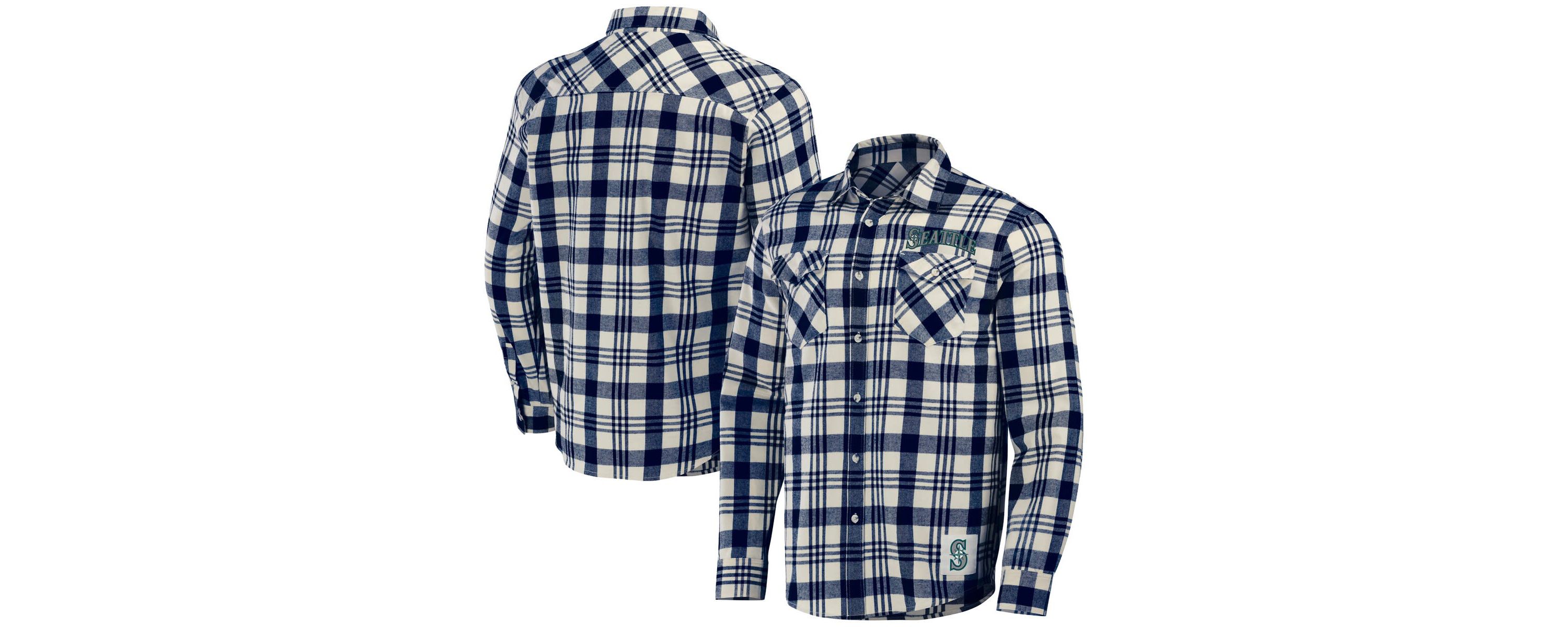 Darius Rucker Collection by Fanatics MLB Seattle Mariners Plaid Flannel ...