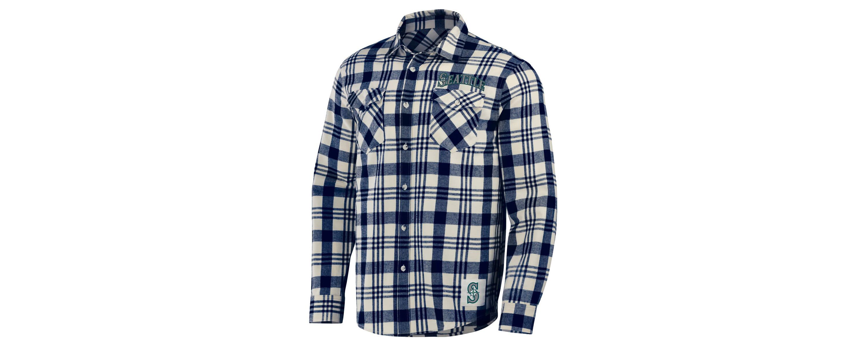 Darius Rucker Collection by Fanatics MLB Seattle Mariners Plaid Flannel ...