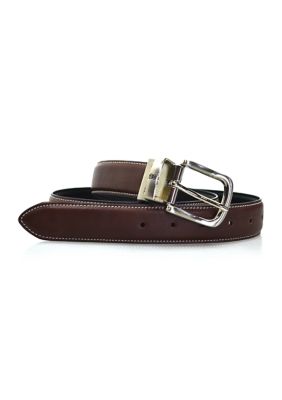 Bill Blass 32 Millimeter Reversible Contrast Stitch Belt | Belk