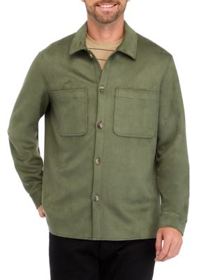 TRUTH by Republic Men's Faux Suede Shirt Jacket | belk