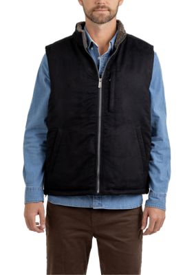 Rainforest Rainforest Nubuck Sherpa Lined Micro Suede Vest | Belk