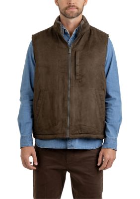 Rainforest Rainforest Nubuck Sherpa Lined Micro Suede Vest | belk