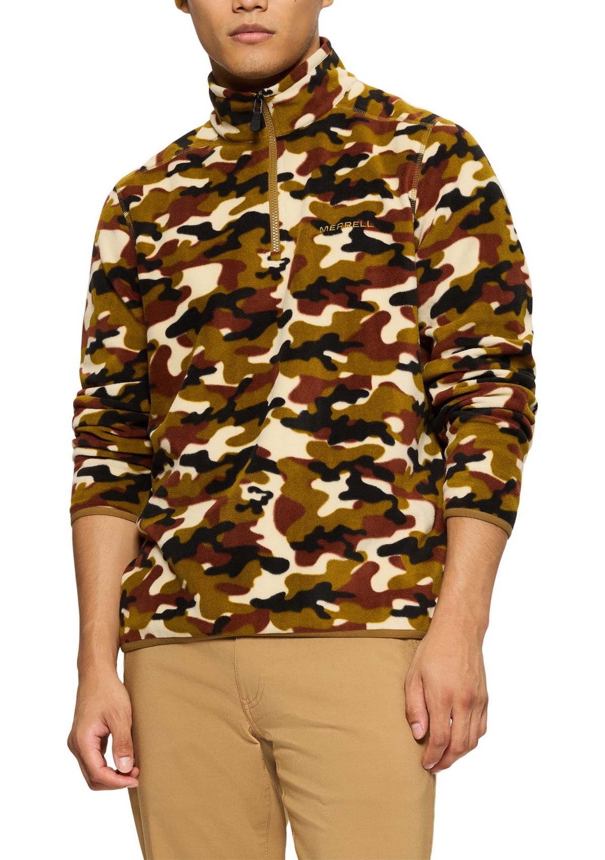 Merrell Men's Terrain Mock Neck 1/4 Zip Fleece | Belk