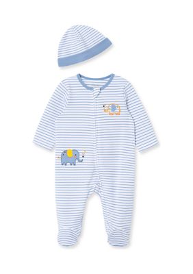Little Me Baby Boys Elephant footie with Hat | belk