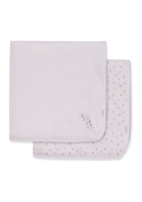 Little Me Baby Girls Puppy Moon 2 Pack Receiving Blankets | belk