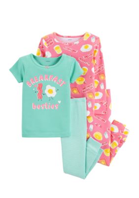 Carters® Infant Girls Bacon Eggs Pajama Set Belk