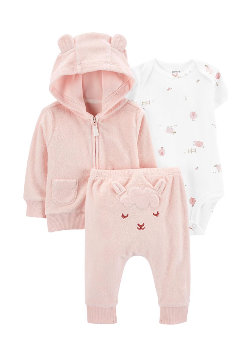 Carter's® Baby Girls Terry Set | Belk