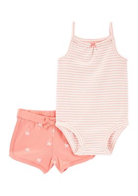 Carter's® Baby Girls Bodysuit and Shorts Set | belk