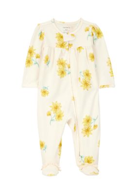 Carter's® Baby Girls Printed Footie Pajamas | belk