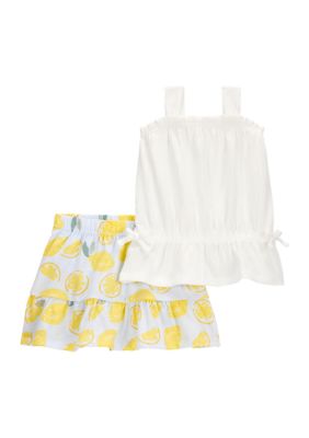 Carter's® Baby Girls Lemon Printed Top and Skort Set | Belk