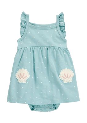 Carter's® Baby Girls Seashell Sunsuit | Belk