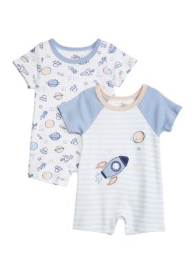 Baby Essentials Baby Boys 2-Pack of Space Rompers | belk