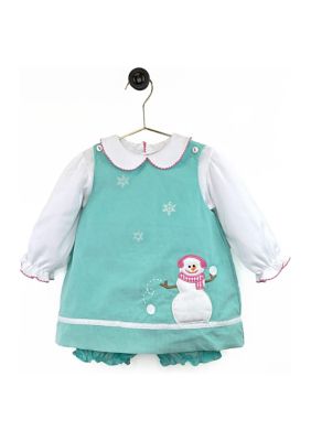 Petit Ami Baby Girls Snowman Jumper | belk