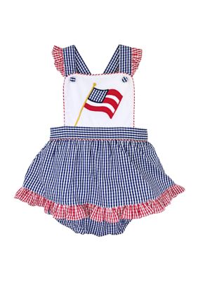 Petit Ami Baby Girls Flag Appliqué Dress | belk