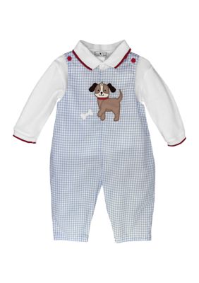 Petit Ami Baby Boys Longall & Shirt with Dog Appliqué | belk