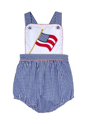 Petit Ami Baby Boys American Flag Overalls | belk