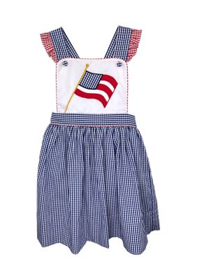 Petit Ami Baby Girls Flag Appliqué Sundress | belk