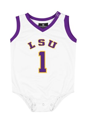 Colosseum Athletics Baby NCAA LSU Tigers Jersey Bodysuit | belk