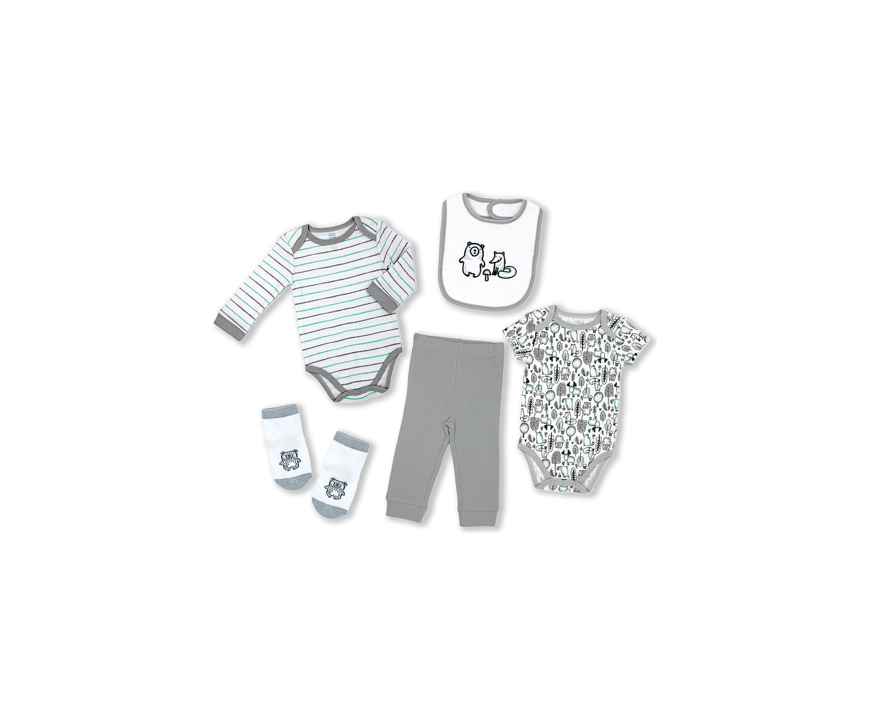 Baby Mode Signature Baby Boys and Girls 5 Piece Woodland Layette | Belk