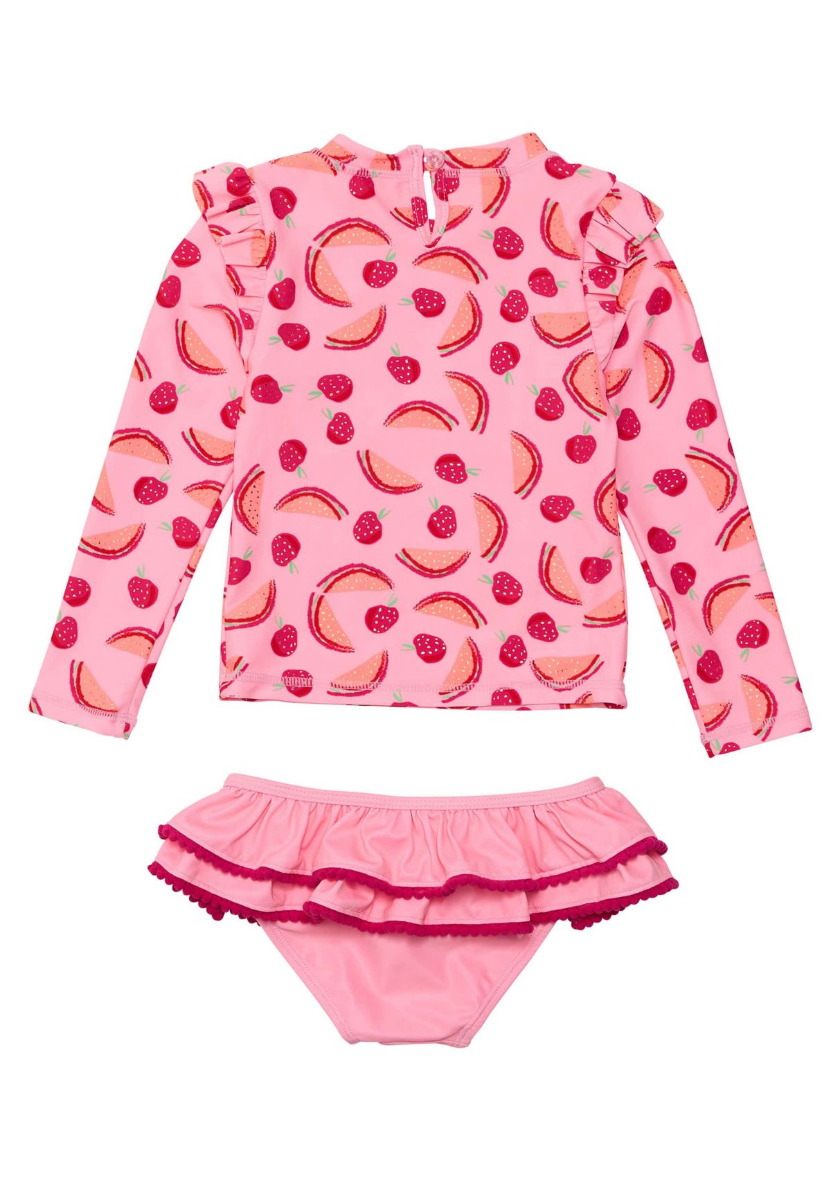 Snapper Rock Berry Sweet LS Ruffle Set | Belk