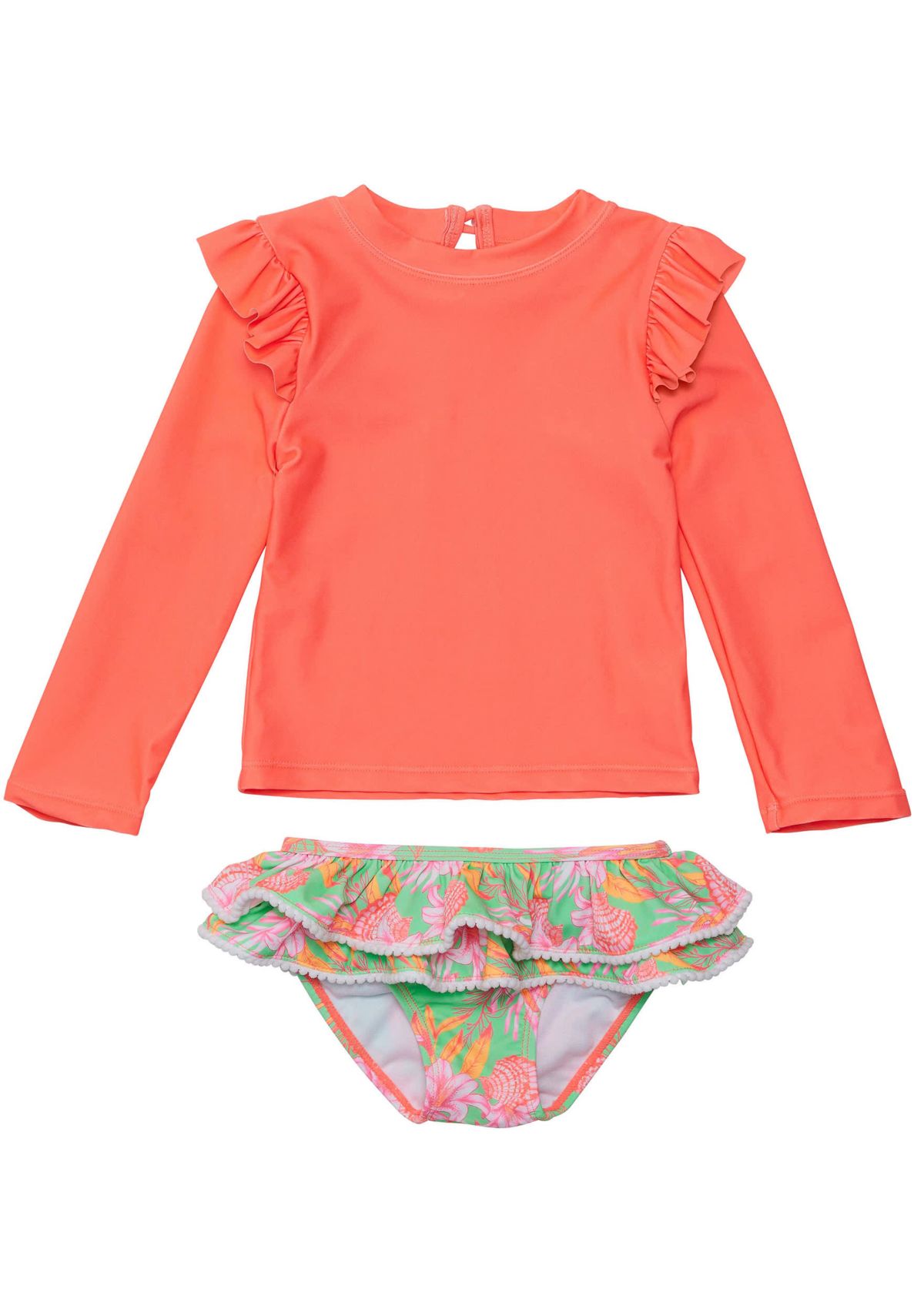 Snapper Rock Coastal Shells Sustainable Ruffle Set | Belk