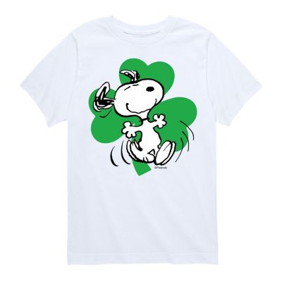 Peanuts Dancing Snoopy Shamrock Graphic T-Shirt | belk