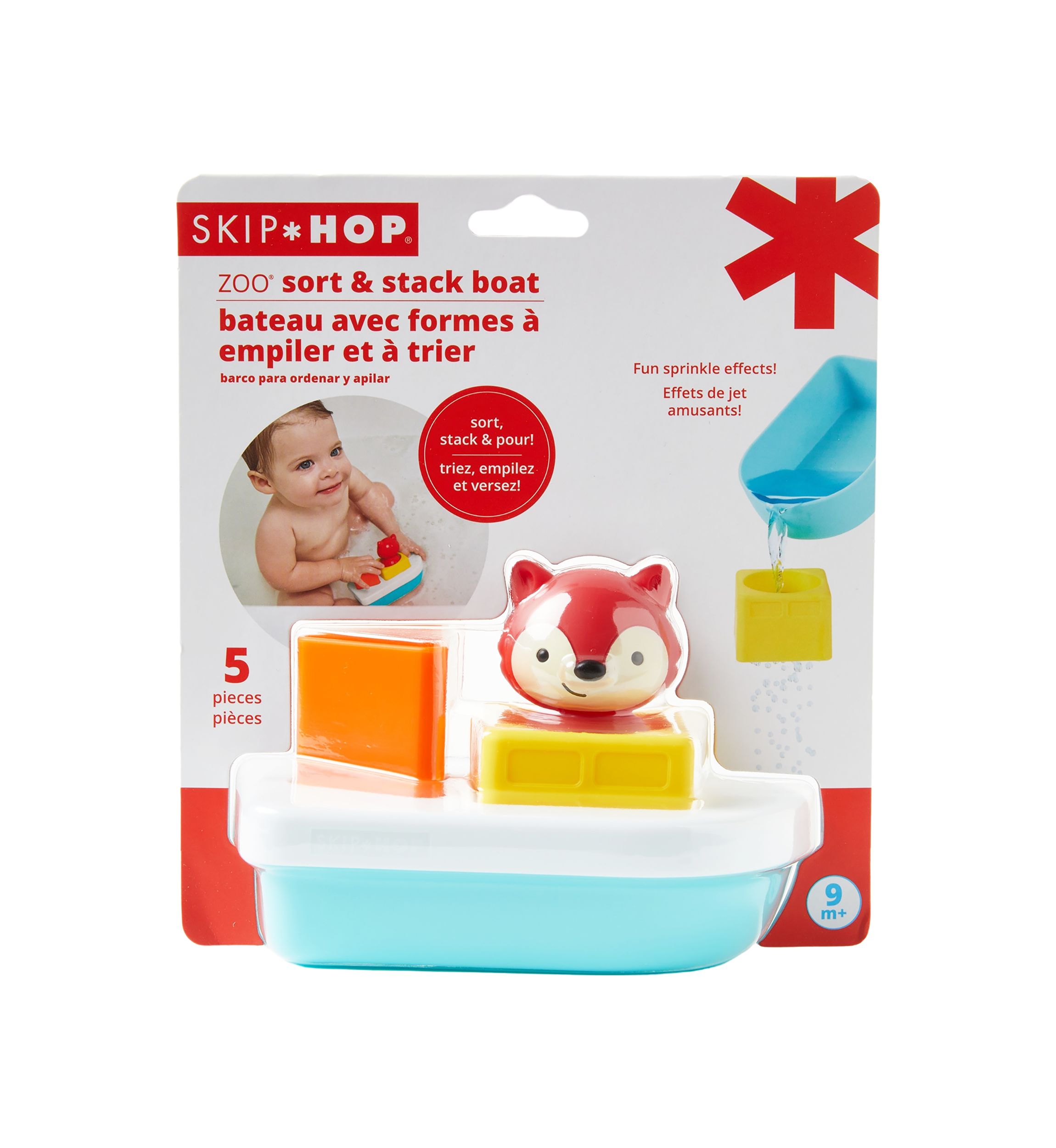 Skip Hop Zoo Sort & Stack Boat Baby Bath Toy | Belk