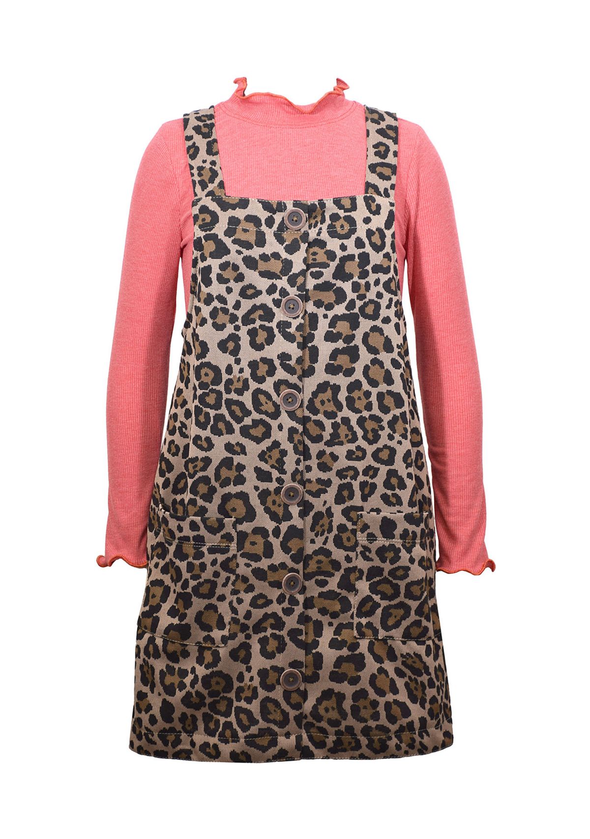 Bonnie Jean Girls 7-16 Long Sleeve Leopard Jumper | Belk