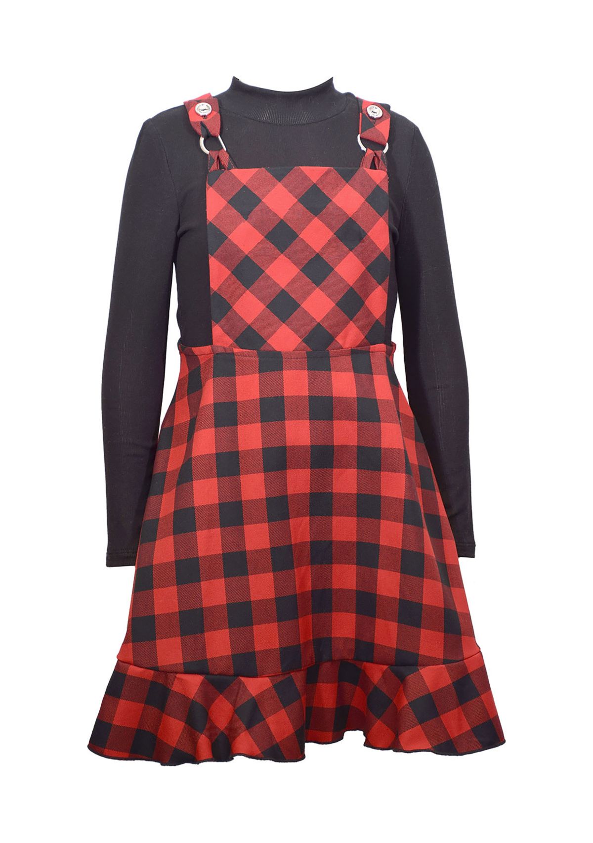 Bonnie Jean Girls 7-16 Buffalo Bib Jumper Dress | Belk