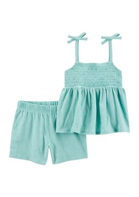 Carter's® Girls 4-8 Smocked Tank Top and Shorts Set | belk