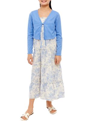 Amy Byer Girls 7-16 Shrug Nap Dress | belk