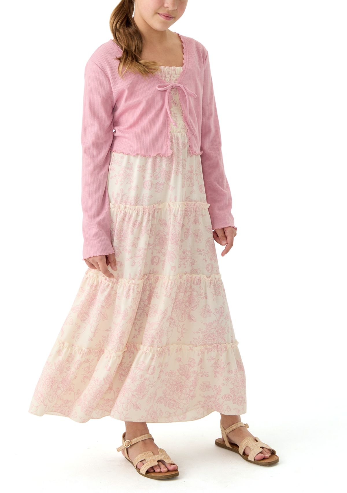 Amy Byer Girls 7-16 Maxi Shrug Dress | Belk