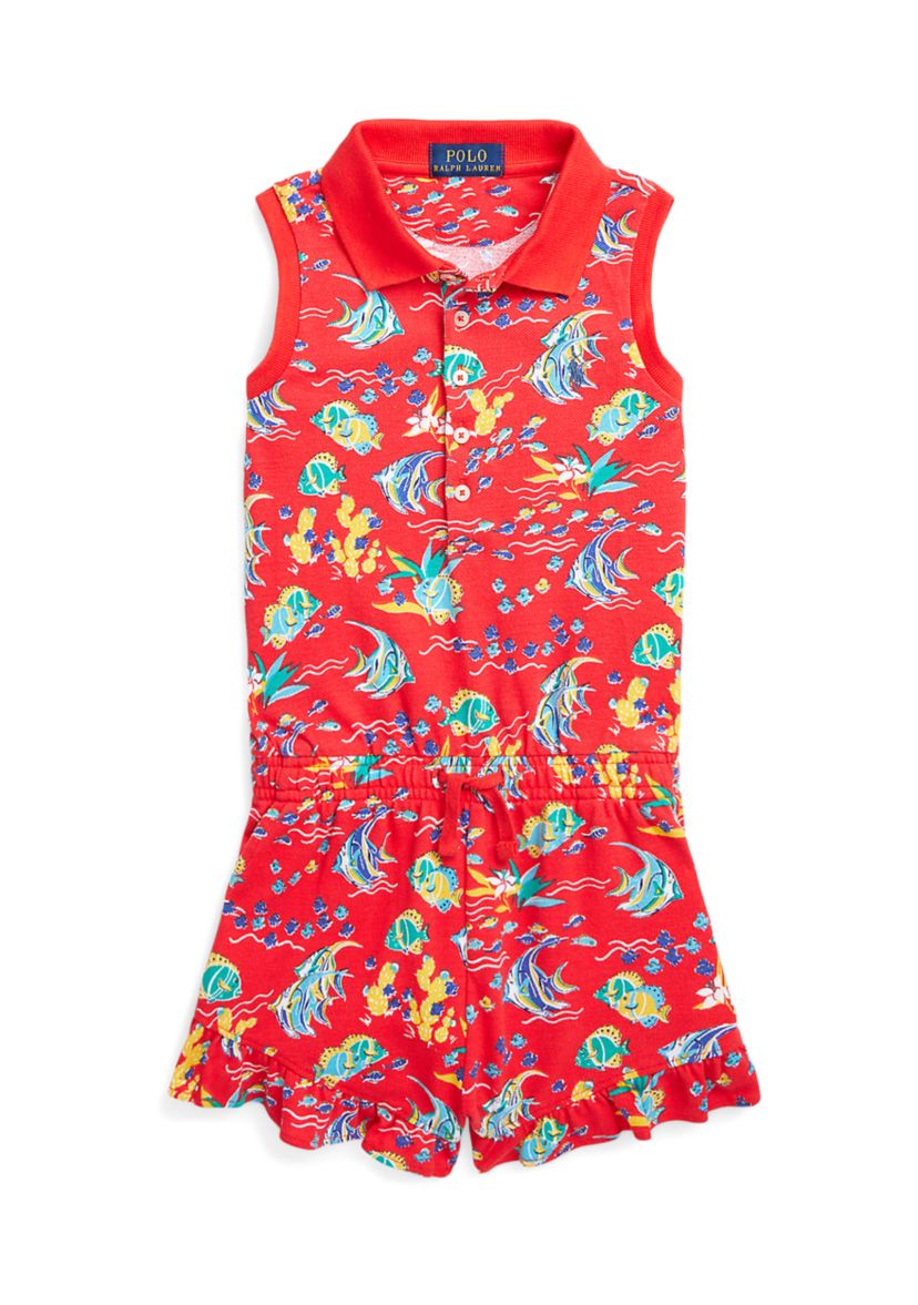 Ralph Lauren Childrenswear Girls 2-6x Tropical Print Stretch Mesh ...