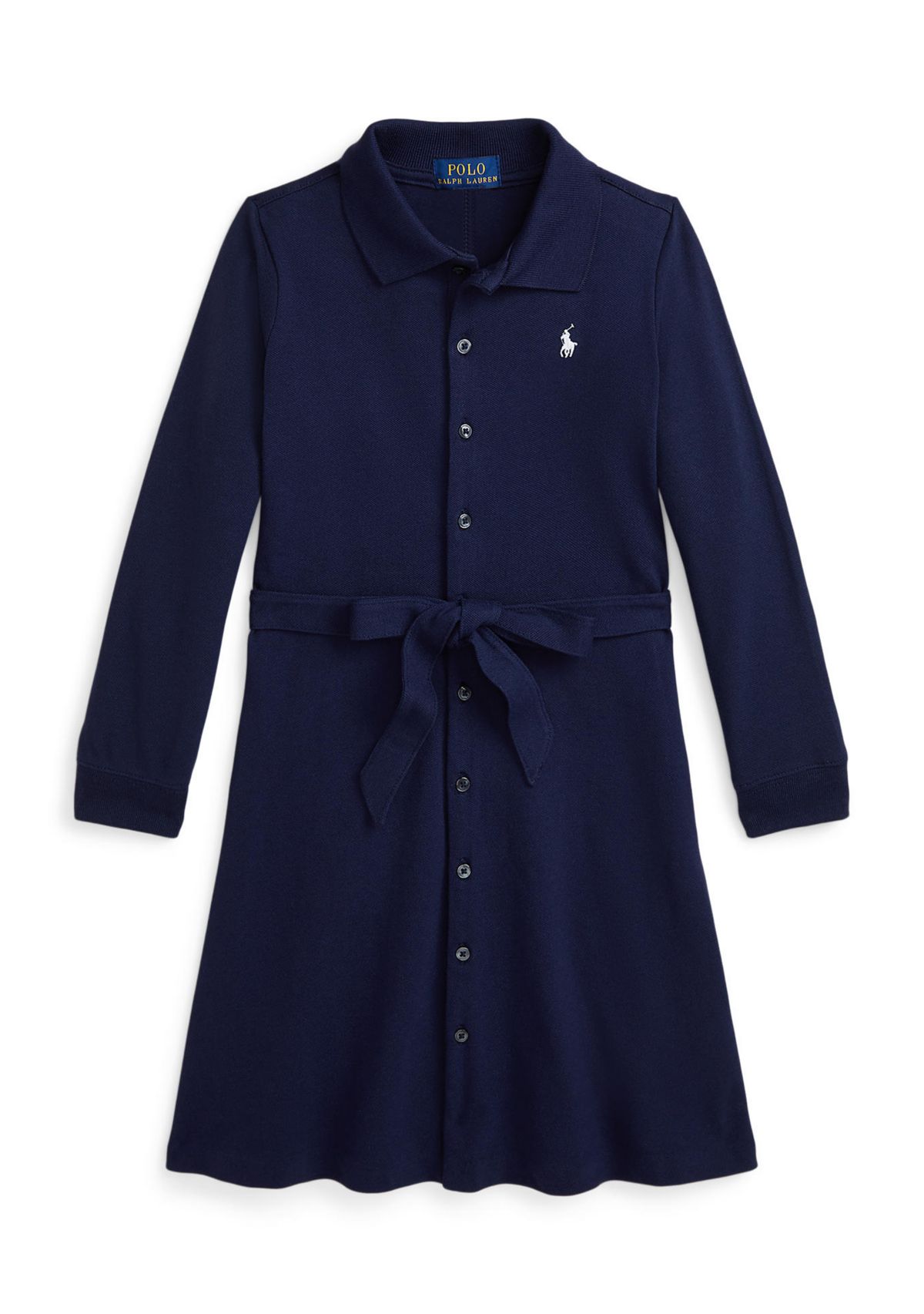 Ralph Lauren Childrenswear Girls 2-6x Belt Stretch Mesh Polo Dress | Belk