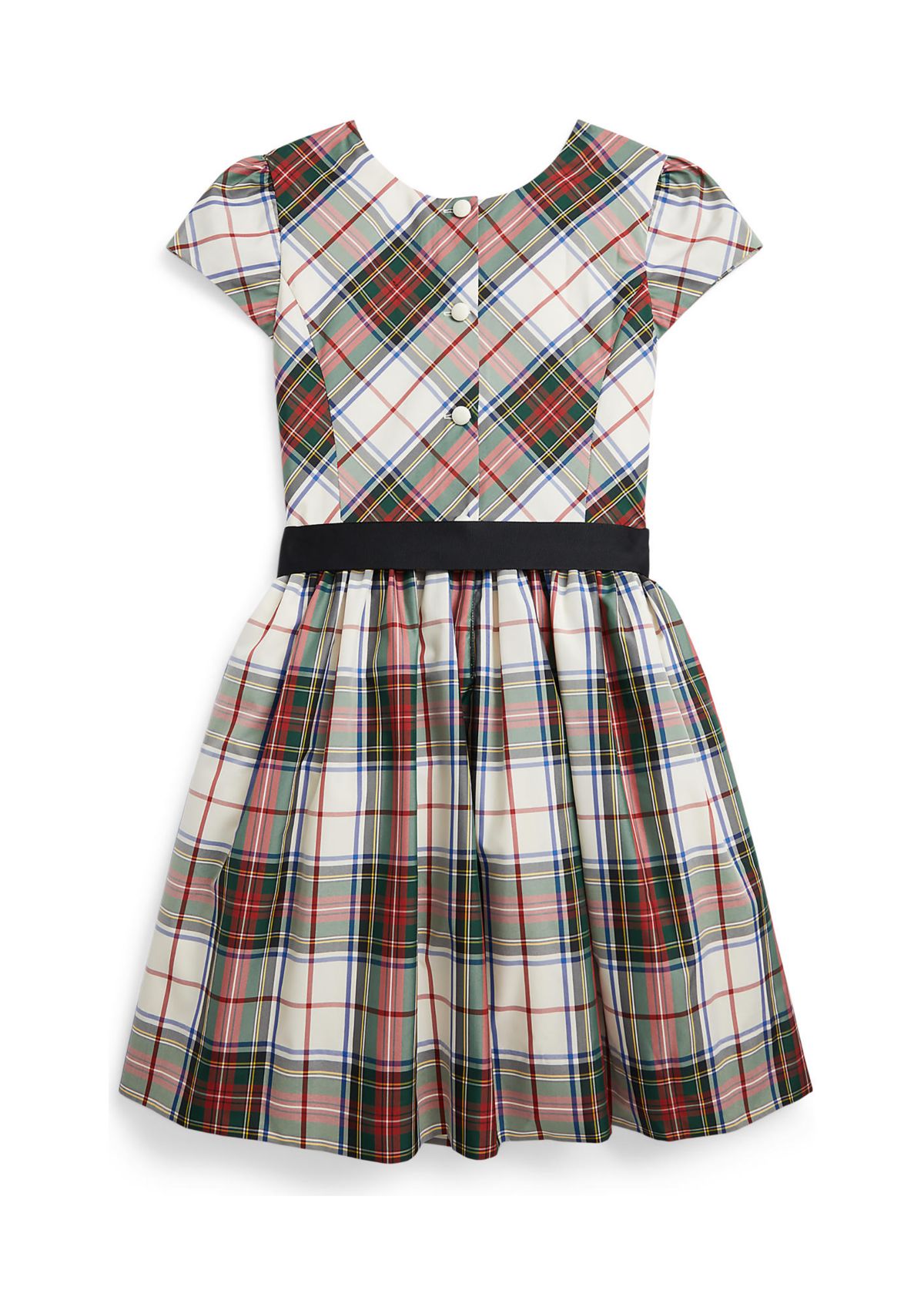 Ralph Lauren Childrenswear Girls 7-16 Plaid Fit and Flare Dress | Belk