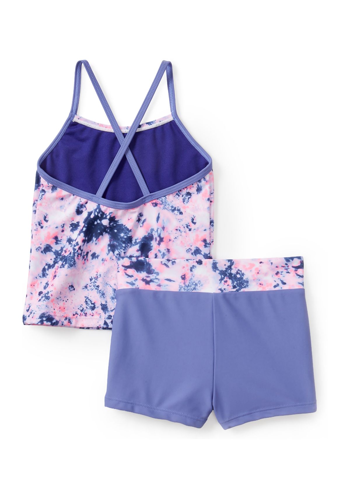 Under Armour® Girls 4-6x Burst Dye Two Piece Swimsuit Set | Belk