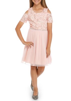 Speechless Sequin Lace Fit and Flare Dress Girls 7-16 | belk