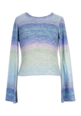 Speechless Girls 7-16 Ombré Stripe Hacci Top | belk