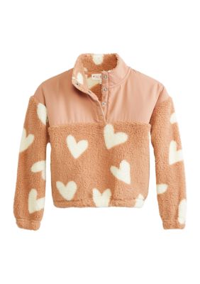 Pink Republic Girls 4-6x Long Sleeve Fleece Fashion Basic Sweatshirt | belk