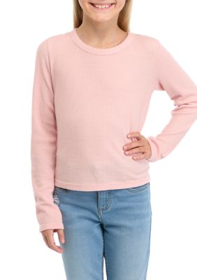 Pink Republic Girls 7-16 Thermal Knit Crew Neck T-Shirt | belk