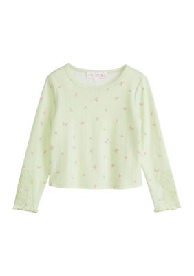 Pink Republic Girls 4-6x Crochet Lace Printed Top | belk