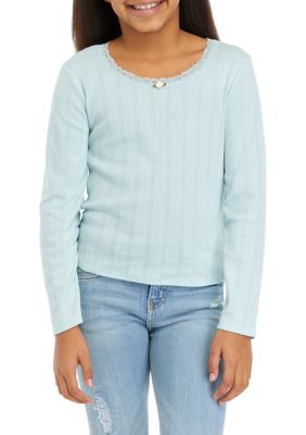 Pink Republic Girls 7-16 Lace Scoop Neck Top | belk