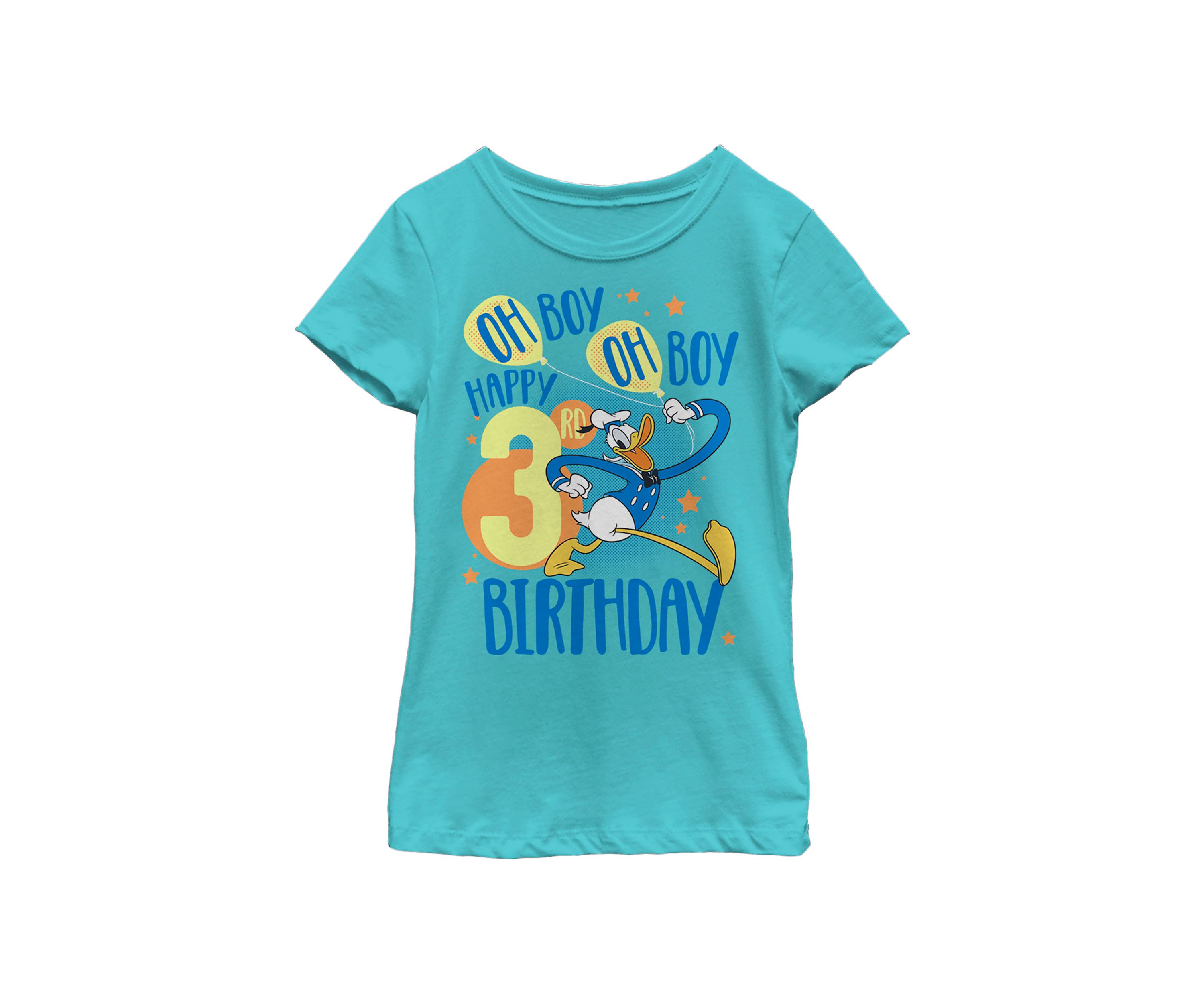 Disney® Girls 4-6x Donald's 3rd Bday Graphic T-Shirt | Belk
