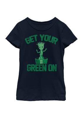 Marvel Girls 46x Marvel Groot Green Graphic Top | Belk