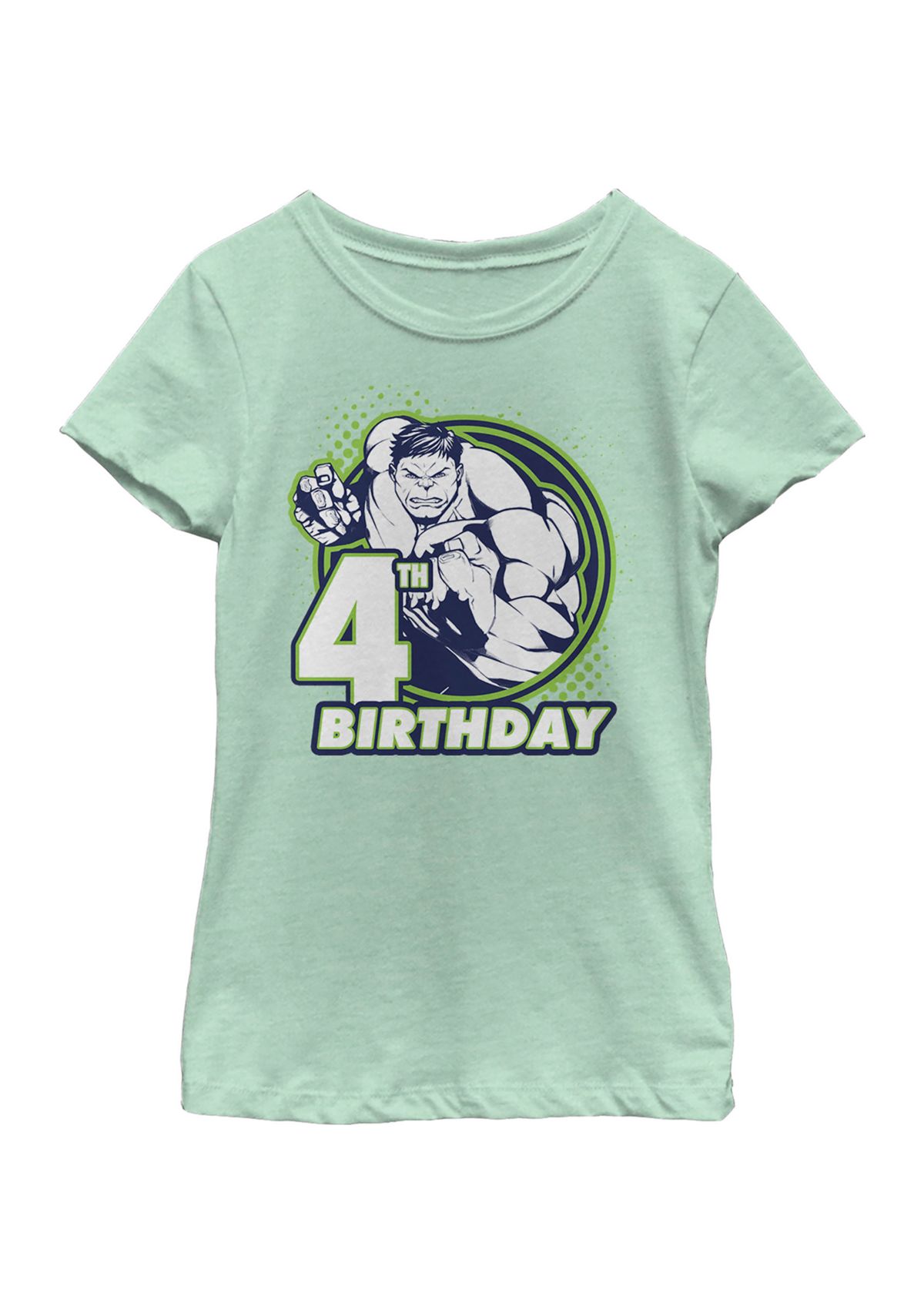 Marvel Girls 46x Marvel Hulk 4th Badge Graphic Top | Belk