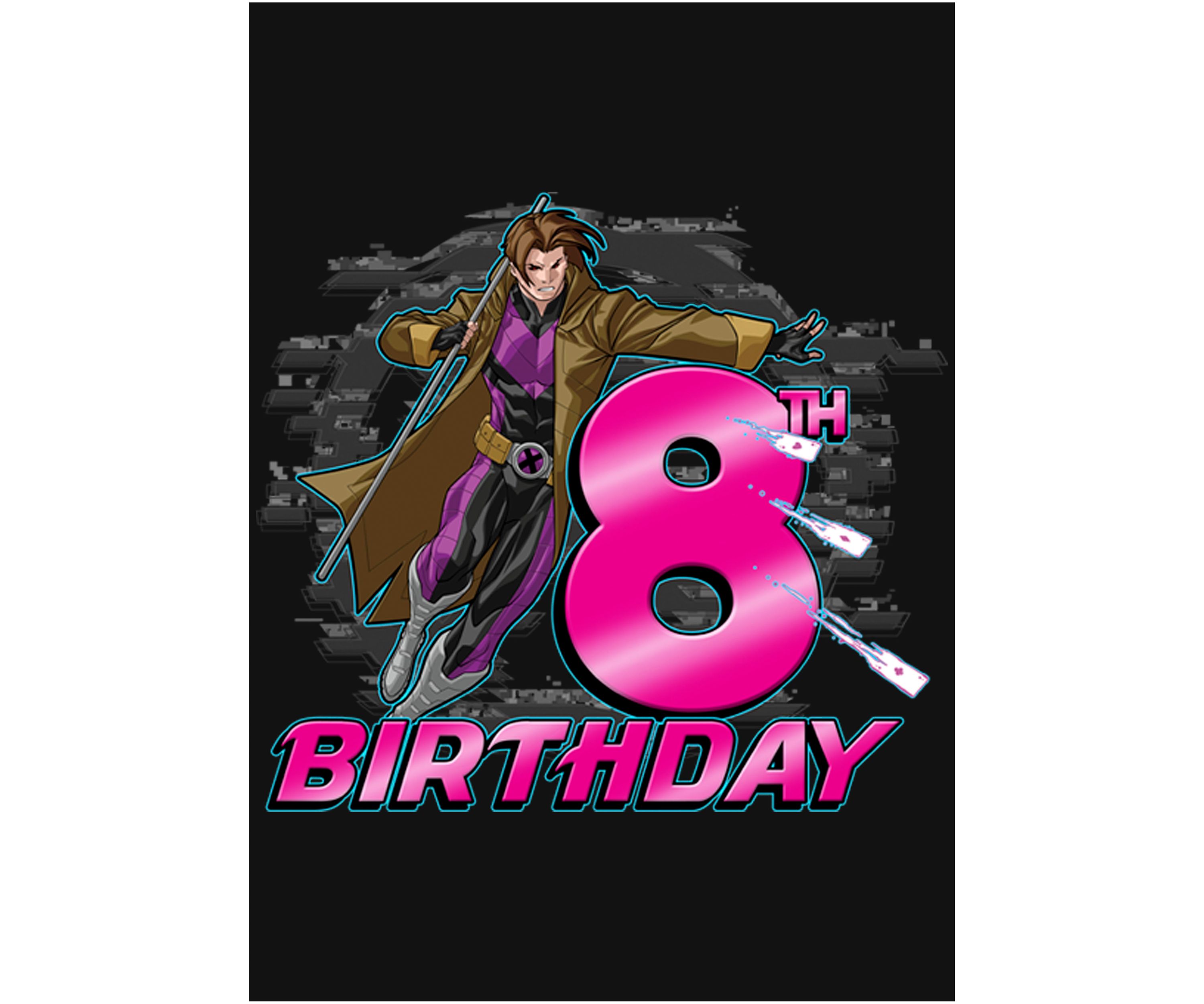Marvel Girls 46x Marvel Gambit 8th Bday Graphic Top | Belk